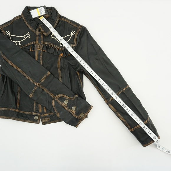 Max Studio | Jackets & Coats | Max Studio London Cropped Lamb Leather ...